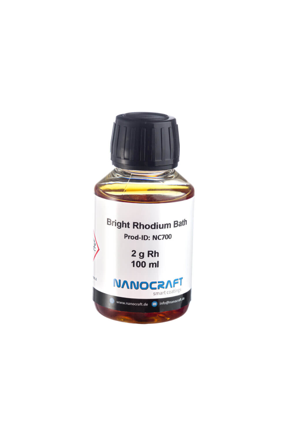 Bright Rhodium Bath, Prod-ID: NC700 - NanoCraft Coating GmbH